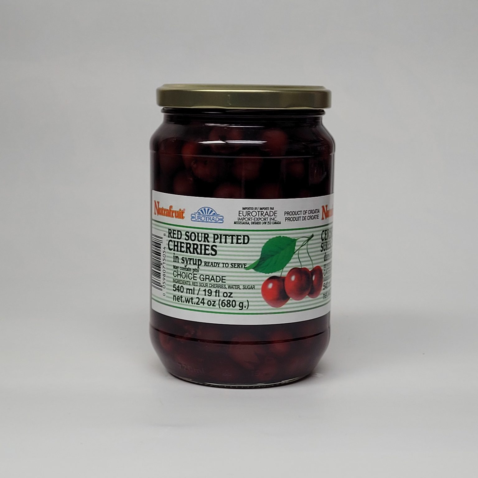 Nutrafruit – Red Sour Pitted Cherries – Prairie Foods